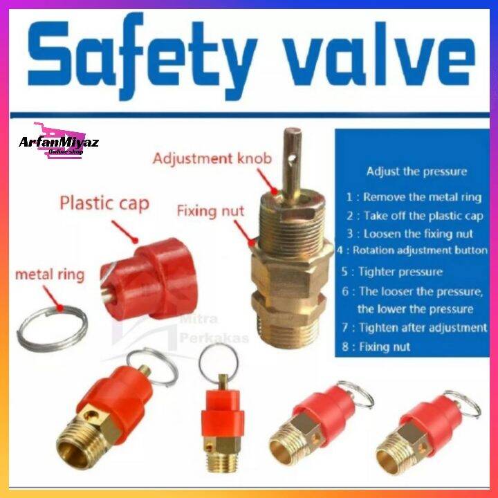Mini Safety Valve 1/4 inch Pengaman Tekanan Angin Kompresor | Lazada Indonesia