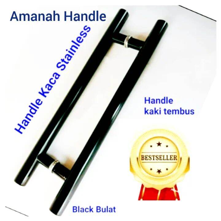 [ Baut Tembus ] Gagang pintu rumah stenlis baut tanam 45cm / hendel ...