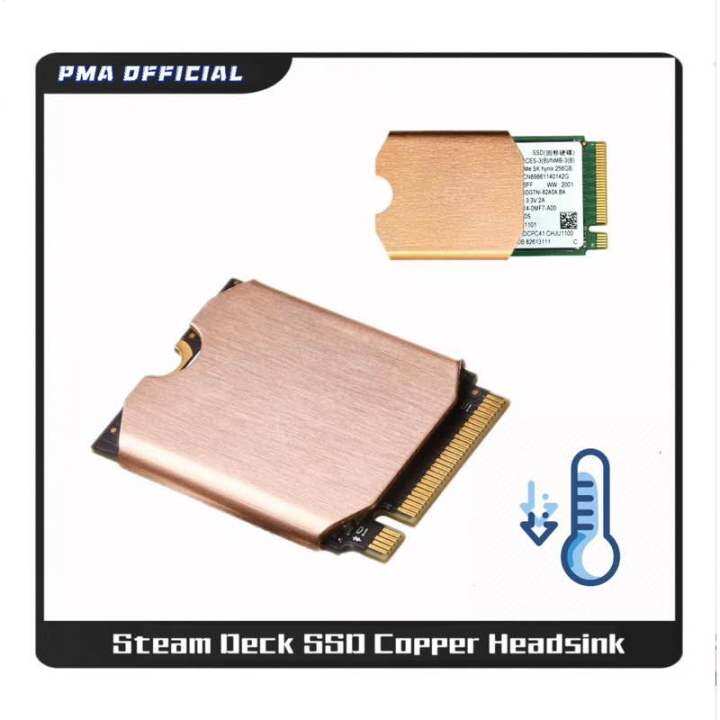 2230 SSD Cooler Pad Copper Heatsink Radiator for SteamDeck Drives ...