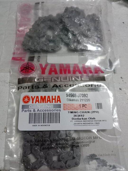 Yamaha genuine Timing chain set for(MiO i125/M3/MiO soul i125(2x3x92 ...