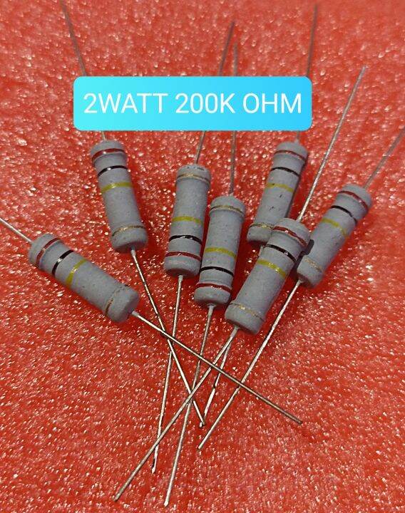 10BUAH RESISTOR 2WATT 200K OHM 2 WATT 200KOHM 2W 200K | Lazada Indonesia