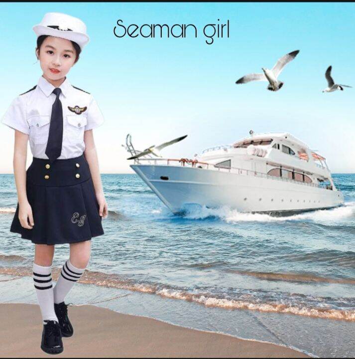 Seaman Girl Costume Set for Kids | Lazada PH