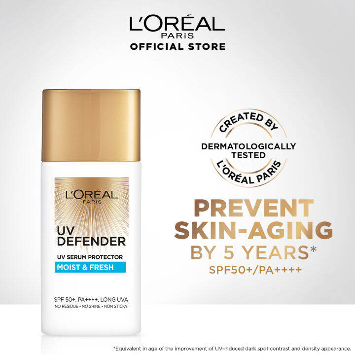 L'Oreal Paris UV Defender Serum |Protector/Sunscreen/Sunblock SPF50 ...