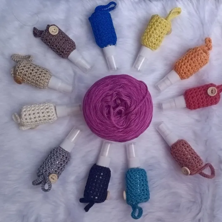 HANDMADE CROCHET ALCOHOL POUCH IN 30 ML BOTTLE | Lazada PH