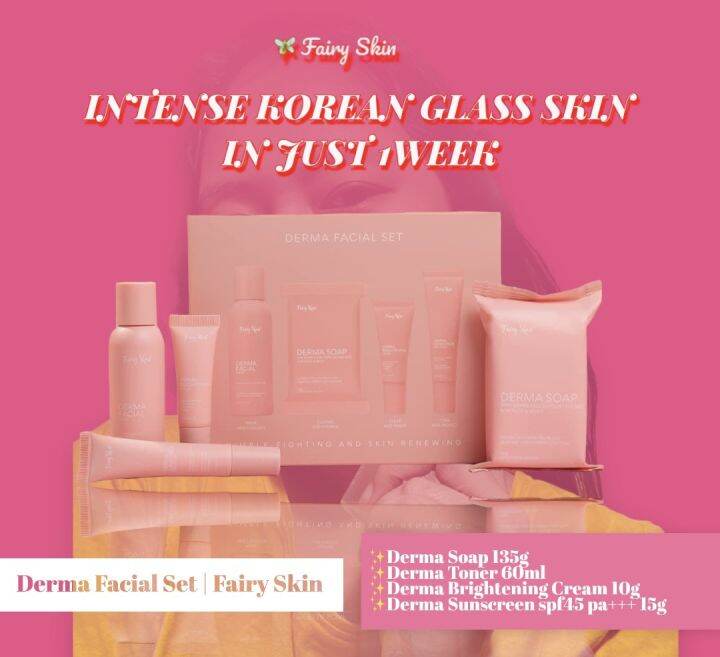 Derma Facial Set | Fairy Skin (new packaging) | Lazada PH