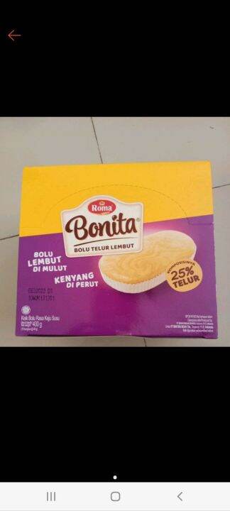 Bolu Bonita Rasa Keju Susu isi 12pc (Kemasan baru tanpa box) | Lazada ...