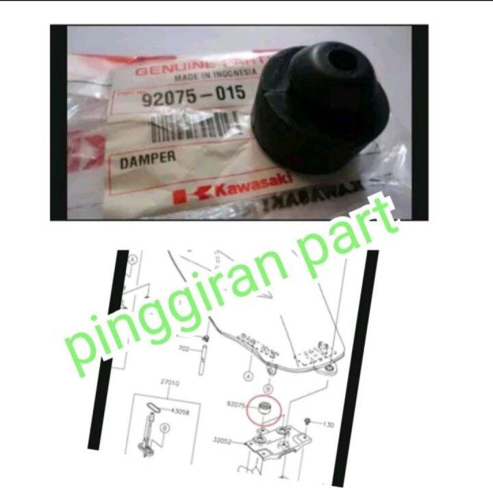karet tangki belakang samping ninja r dan kaze original | Lazada Indonesia