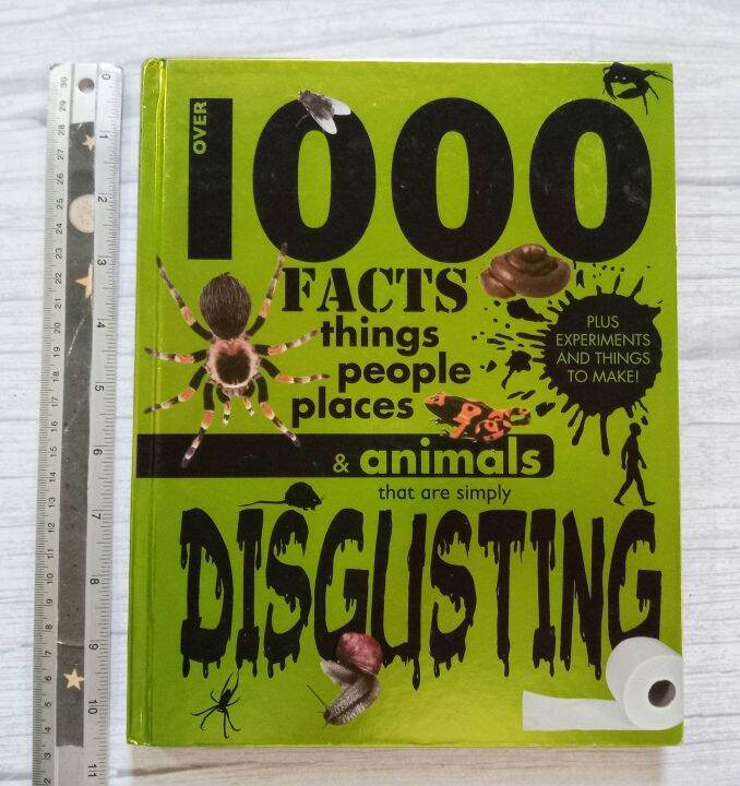 Over 1000 Facts things people places & Animals Disgusting หนังสือภาษาอังกฤษ knowledge book รวม ...