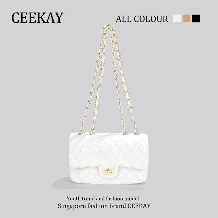 Ceekay Genuine Classic Style Rhombus Chain Bag Advanced Texture Special ...