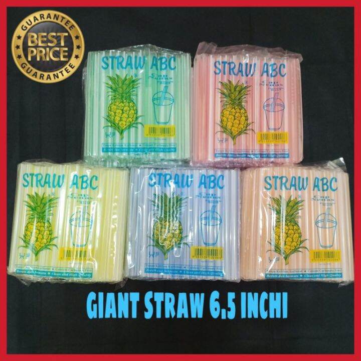 GIANT STRAW / STRAW BOBA / STRAW BIG SIZE / STRAW ABC / DISPOSABLE ...