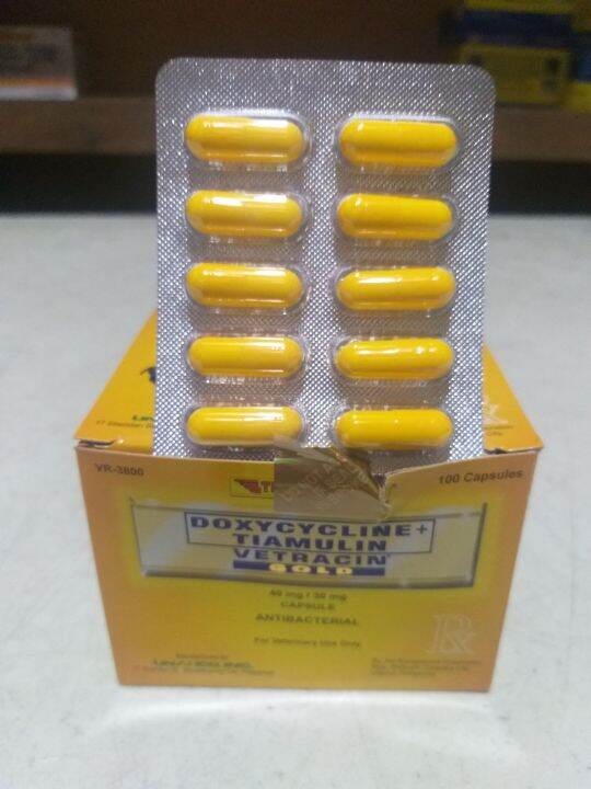 VETRACIN GOLD CAPSULE ANTIBACTERIAL FOR VETERENARY PRODUCT SOLD PER 10 ...