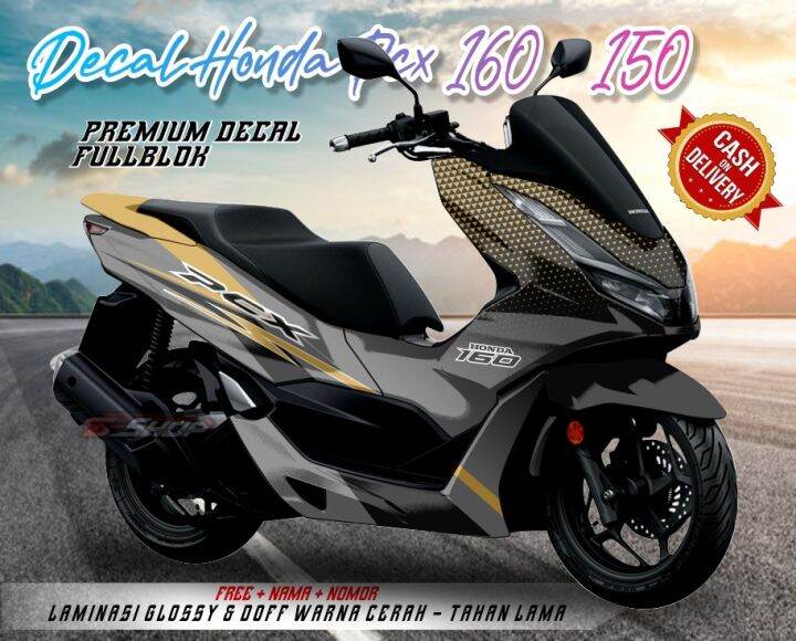DECAL STICKER VARIASI HONDA PCX 160 FULL BODY STRIPING VARIASI DECAL ...