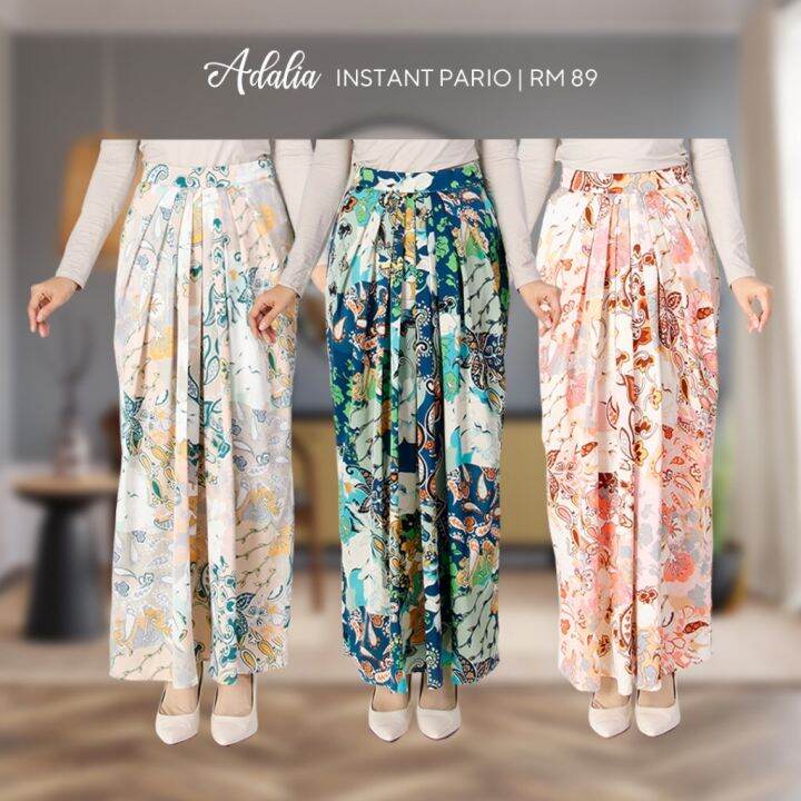 🔥NEW ARRIVAL🔥 Jasmina Malaysia RAYA 2023 Adalia Instant Pario Skirt ...