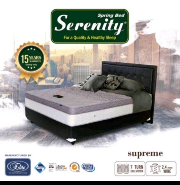 springbed elite serenity supreme divan custom by cahaya agung | Lazada ...