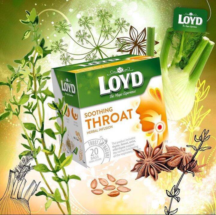 Loyd Soothing Throat Herbal Infusion Tea. 20 Tea Bags | Lazada PH