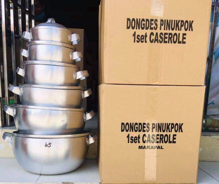 DONGDES PINUKPOK CASSEROLE SET HAND MADE PURE ALUMINUM FREE SYANSE ...