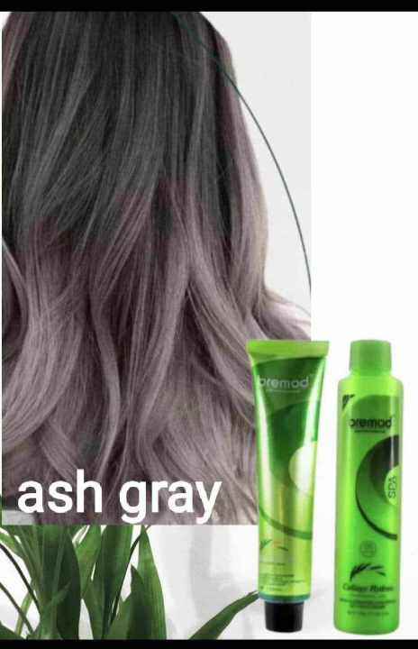 ASH GRAY -BREMOD HAIR COLOR BUNDLE WITH OXI 100 ML | Lazada PH