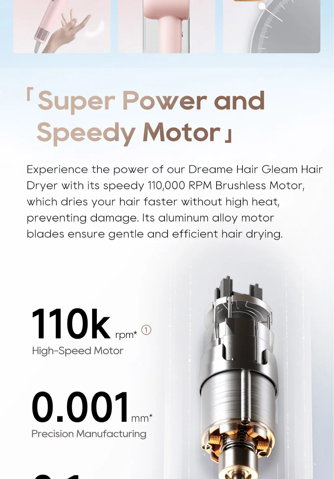 Dreame Hair Dryer Gleam - Vivid Concepts