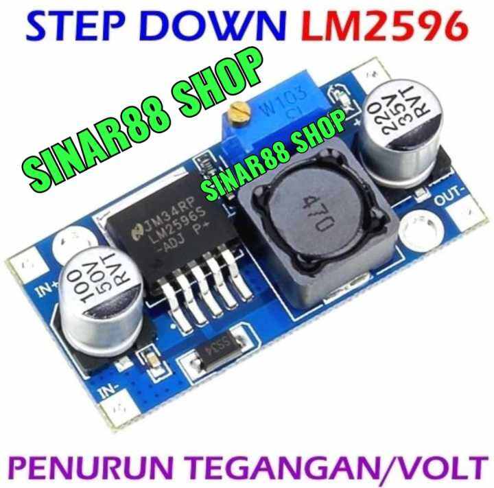 LM2596 ADJUSTABLE 3A DC TO DC STEP DOWN MODULE PENURUNAN TEGANGAN DC BUCK LM 2596 | Lazada Indonesia