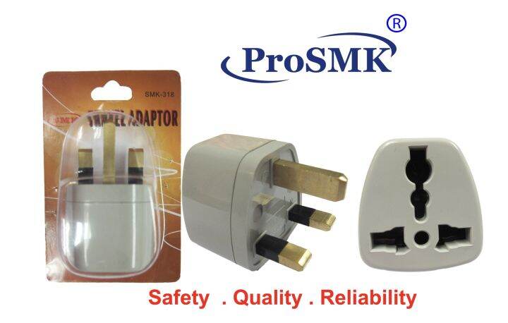 ProSMK 3Pin TRAVELLING ADAPTOR | Lazada