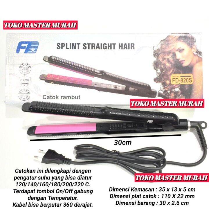 Catok Rambut Lurus Curly FD 2in1 & Keriting mini FD-820 / FD-820s ...