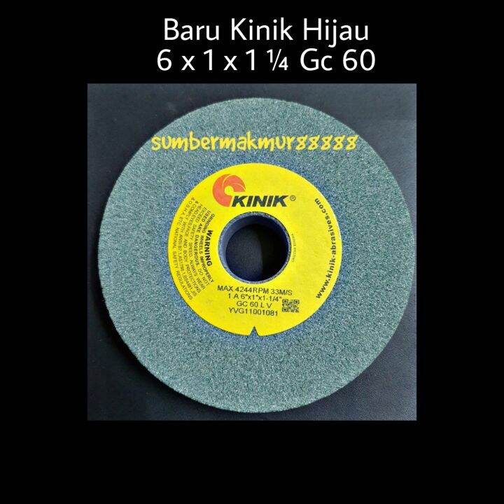 Batu Gerinda Duduk Hijau 6 inch GC 60 (1A6" x 1 x 1 1/4") Kinik ...
