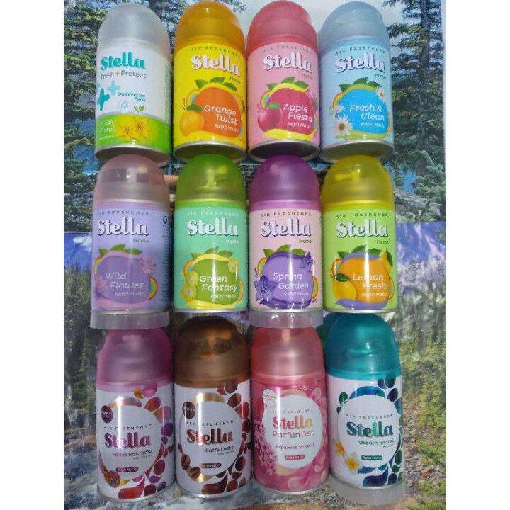 Stella Refil Matic 225 ml all Varian Coffee Latte Jeruk Apel Spring ...