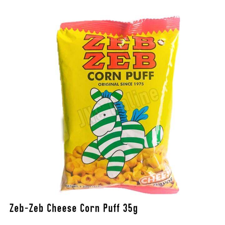 1 Pack | Zeb-Zeb Corn Cheese Puffs Pinoy OG Snacks 35g Jumbo Pack | Lazada PH