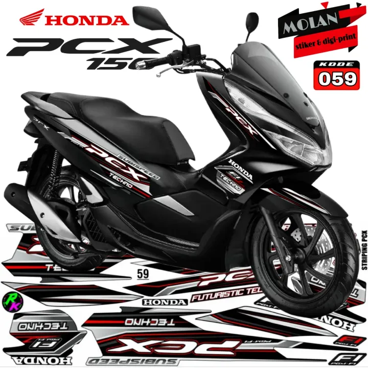 Decal Sticker Striping Variasi Honda PCX 150 2018-2021 - PCX Abs - PCX ...