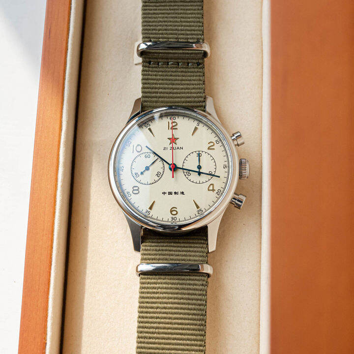 นาฬิกานักบิน Seagull st19นาฬิกาผู้ชายกลไกการเคลื่อนไหวนาฬิกาผู้ชายกัน ...