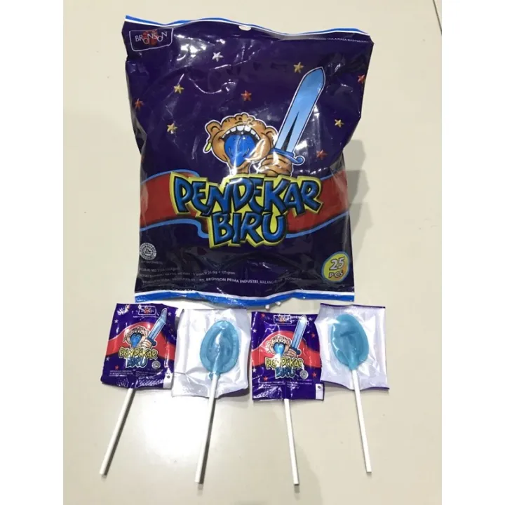permen pendekar biru 1 pak isi 25 pcs | Lazada Indonesia
