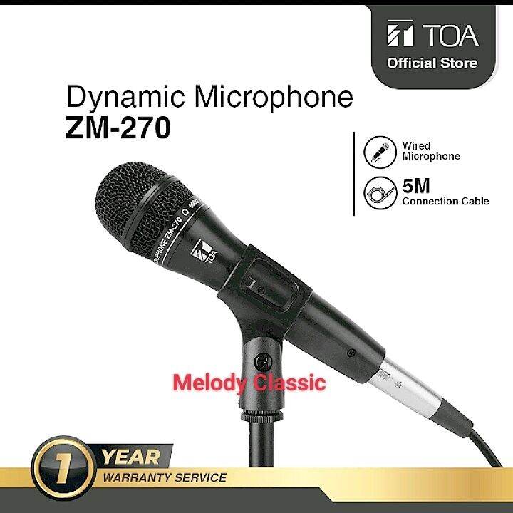Mic Kabel TOA ZM 270 Kabel 5Meter Original | Lazada Indonesia