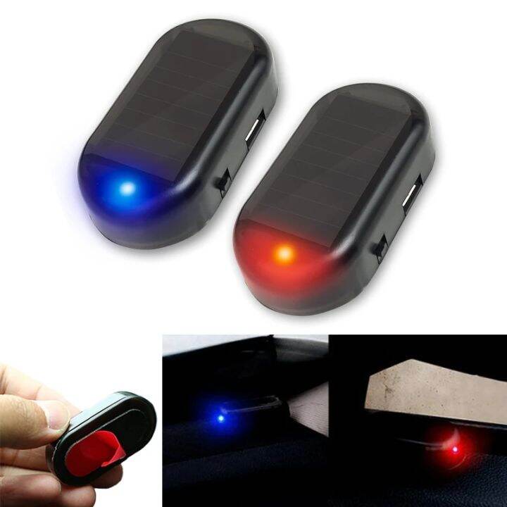 Solar Strobe Signal Security System Light Simulated Alarm Wireless ...