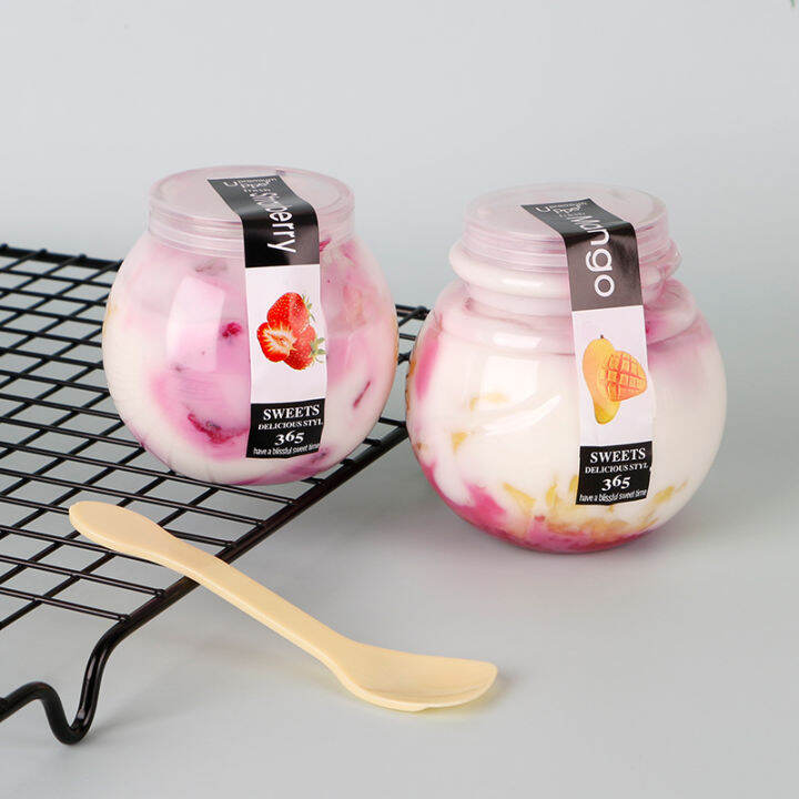 160ml/210ml Creative round Spherical Tapioca Pudding Cup Pudding Bottle ...