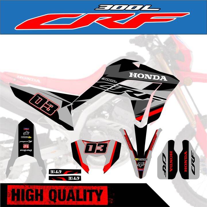 Honda crf 300L full body decals, Laminated | Lazada PH