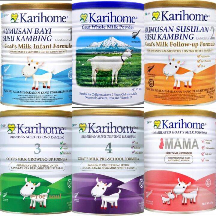 Karihome step 1, 2, 3, 4, & karihome whole goat/ Mama Milk Powder / Susu Bayi / Susu Ibu | Lazada