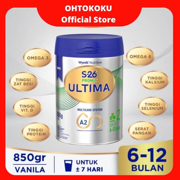 S-26 Promil Ultima Tahap 2 850 Gr Kaleng Susu Formula Usia 6-12 Bulan ...