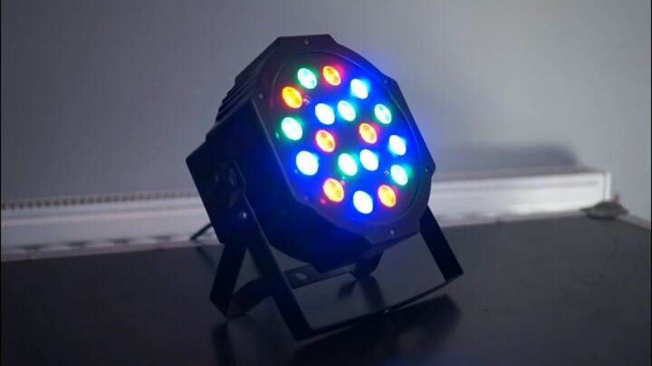 Colorful LED Par Light Disco DJ Stage Party BAR Lighting; 18 LED Stage ...