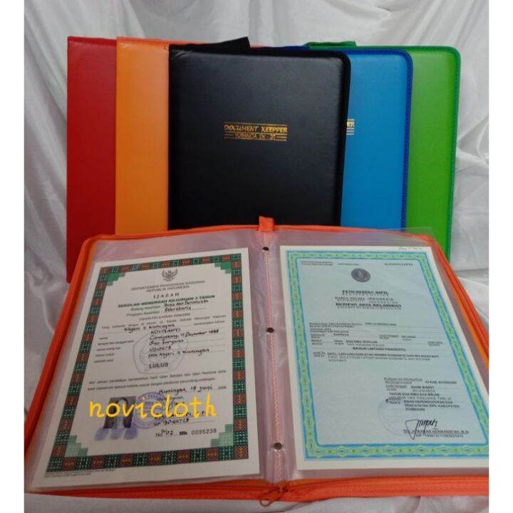 Dokumen keeper 20 lembar free pulpen/map resleting/map anti air/map ...