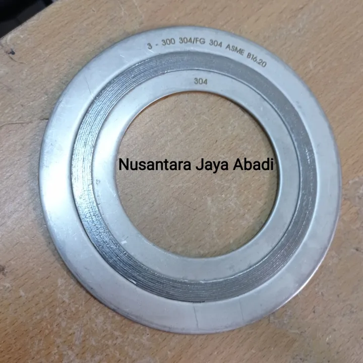 SWG Spiral Wound Gasket Stainless 304 Ansi 300 Lb 3 " inchi DN 80 ...