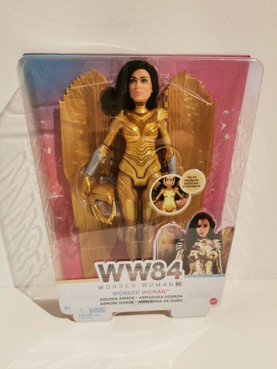 Barbie Wonder Woman 1984 Golden Armor Doll in Light-Up Armor, 12 ...