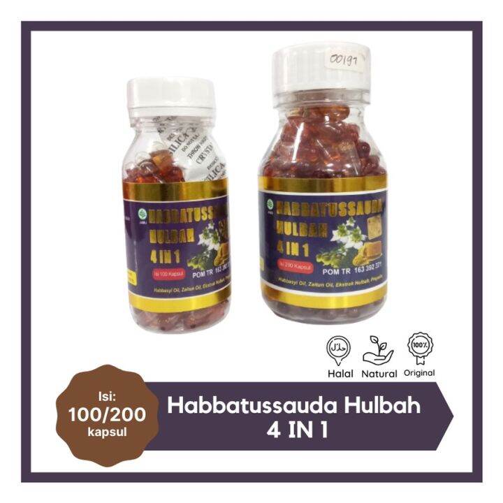 HABBATUSSAUDA HULBAH 4 in 1 200, 100 Kapsul | Lazada Indonesia