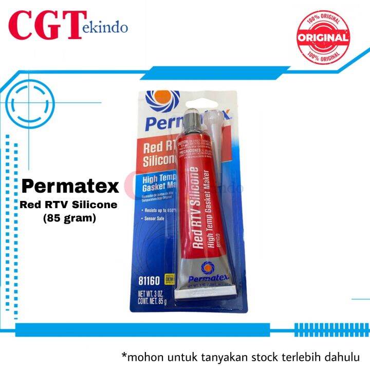 Permatex Red RTV Silicone High Temp Gasket | Lazada Indonesia