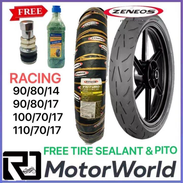 Zeneos Victuro Motorcycle Tire Gulong by 14 17 | Lazada PH