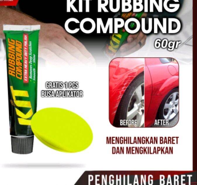 KIT RUBBING COMPOUND Penghilang baret lecet Dan Noda Membandel Pada ...