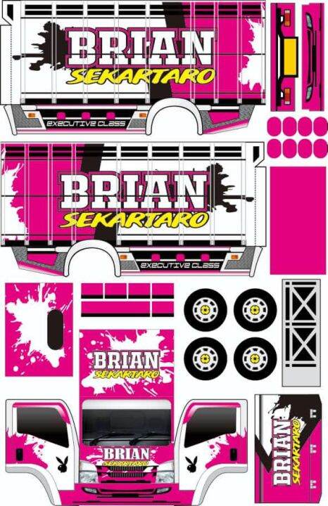 stiker miniatur truck oleng ukuran 40cm | Lazada Indonesia