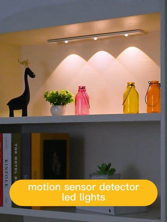 MELULO Motion Sensor Smart Led Light For Cabinet Multi Purpose Light Rechargeable Magnetic Licer ...
