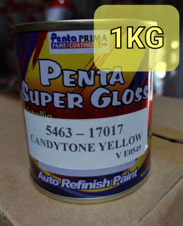CAT DUCO PENTA NC CANDYTONE YELLOW ATAU CANDY KUNING ISI 1 KG | Lazada ...