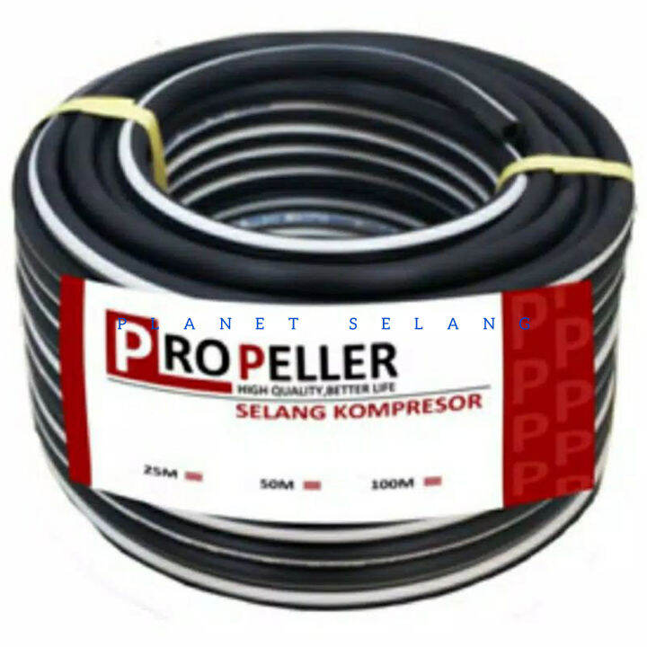 Selang Kompresor 100 Meter 1 Roll Hitam Atau Kuning 14 MM Selang Pompa ...