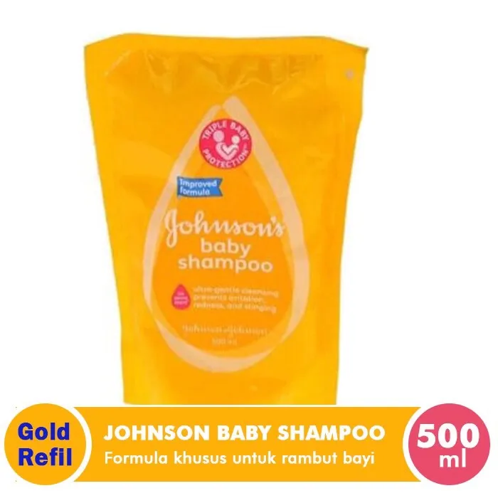 JOHNSON'S Gold Baby Shampoo - Shampo Bayi Refill 500ml | Lazada Indonesia
